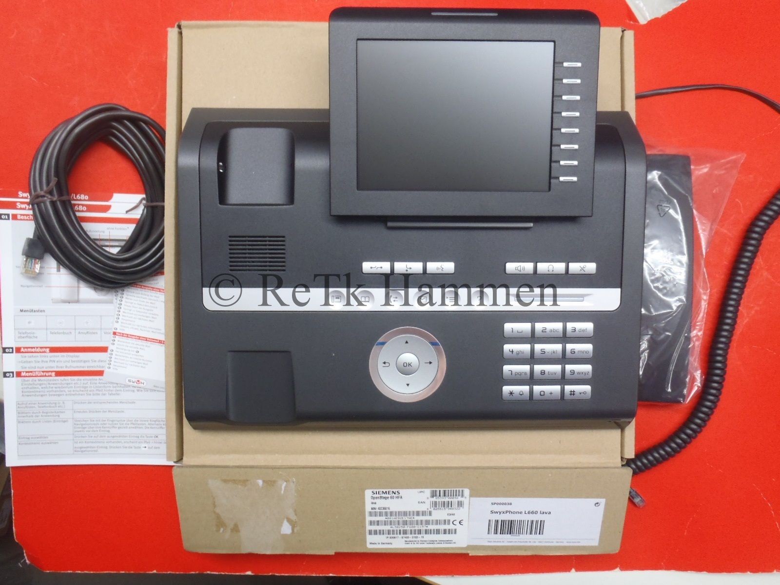 Swyx Phone L660 lava absolut neu -wertig OVP Telefon Swyxphone L 660 ...