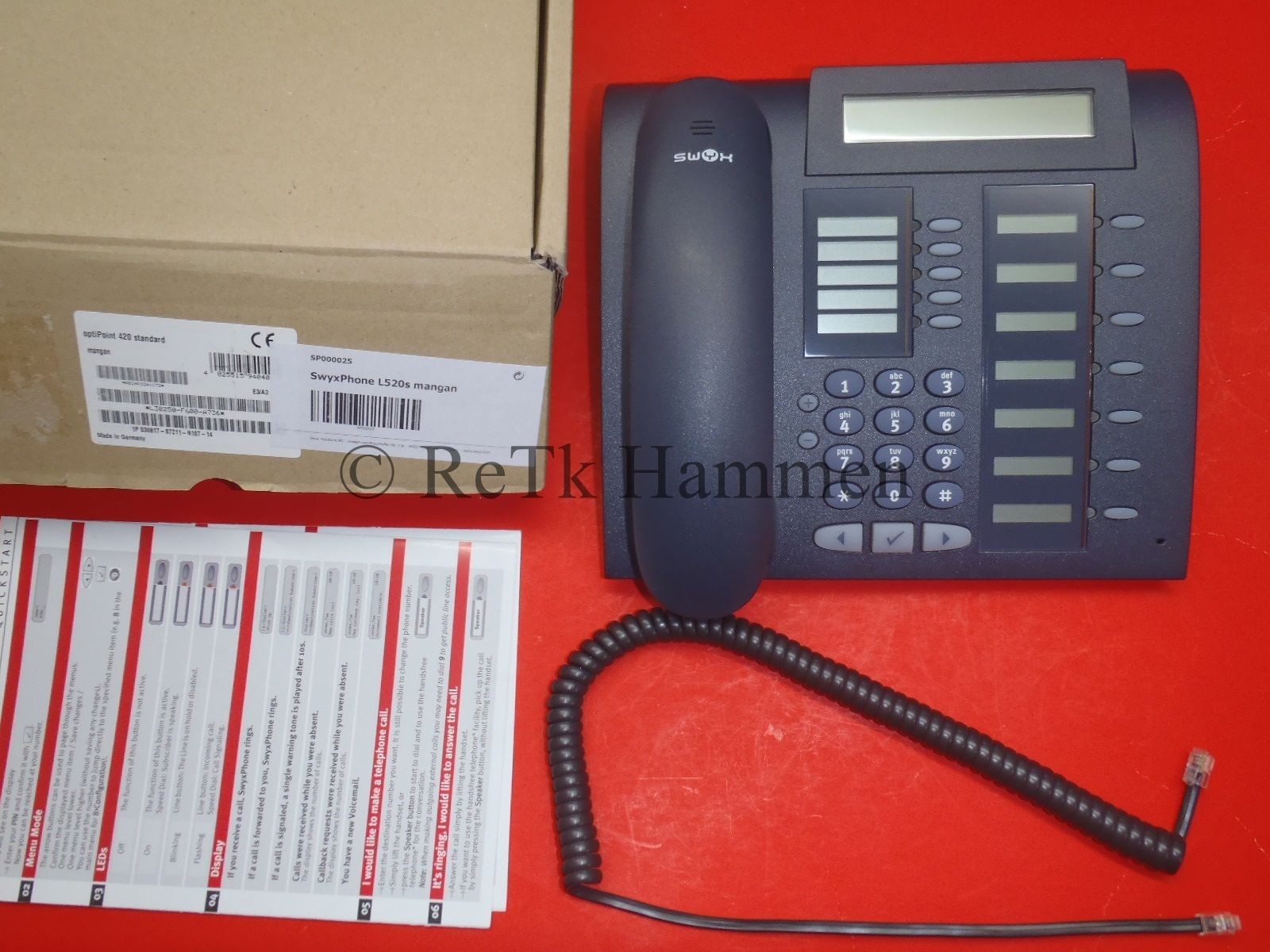 Swyx Phone L520s lava absolut neu -wertig OVP Telefon Swyxphone L 520s ...